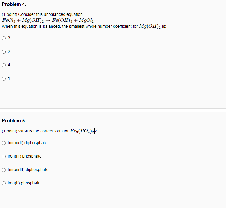 Solved Problem 4. (1 point) Consider this unbalanced | Chegg.com