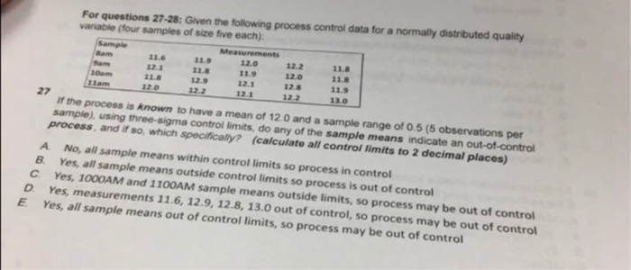 Solved For questions 27-28: Given the following process | Chegg.com