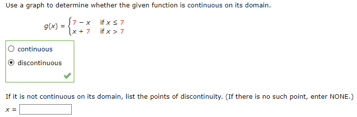 Solved Use a graph to determine whether the given function | Chegg.com