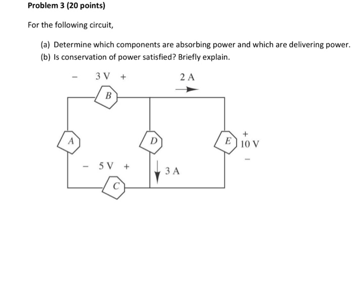 Solved For the following circuit, (a) Determine which | Chegg.com