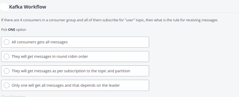 Solved Kafka Workflow If there are 4 consumers in a consumer | Chegg.com