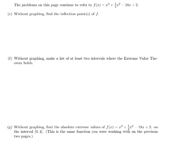 Solved (c) Without graphing, determine the locations ( | Chegg.com