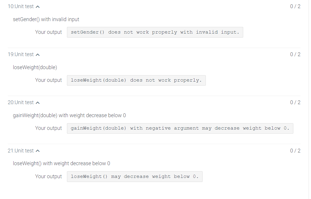 Solved overloading constructor with invalid weight 5:Unit | Chegg.com
