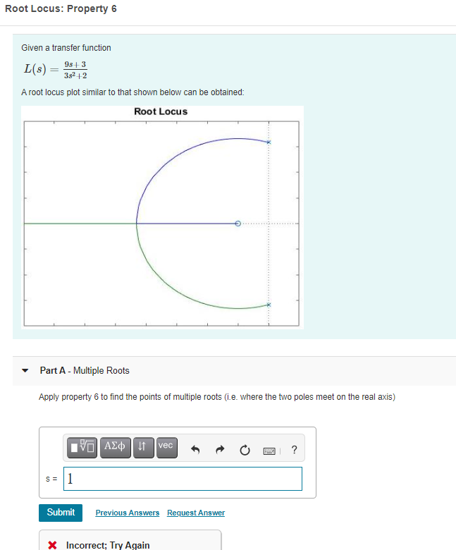 Solved Root Locus: Property 6 Given a transfer function L(8) | Chegg.com