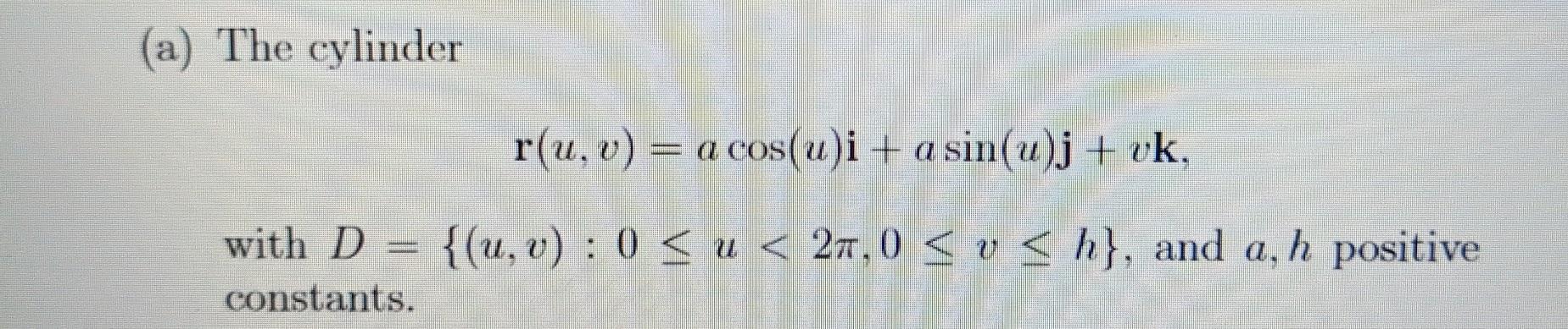 Solved 1. Plot each of the following parametric surfaces | Chegg.com