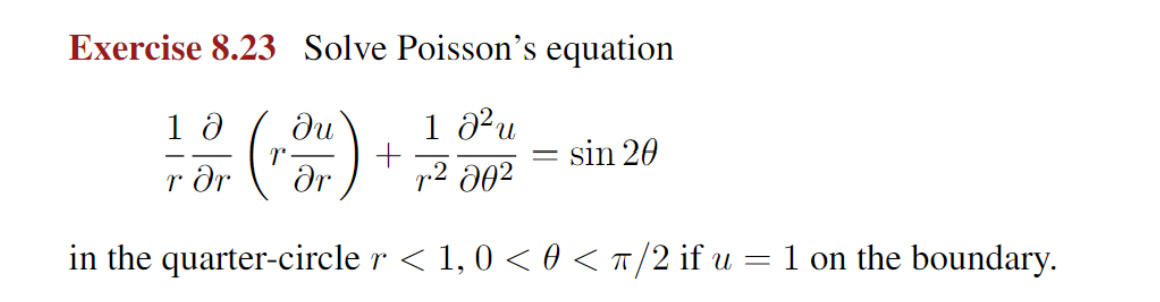 Solved Exercise 8.23 ﻿Solve Poisson's | Chegg.com
