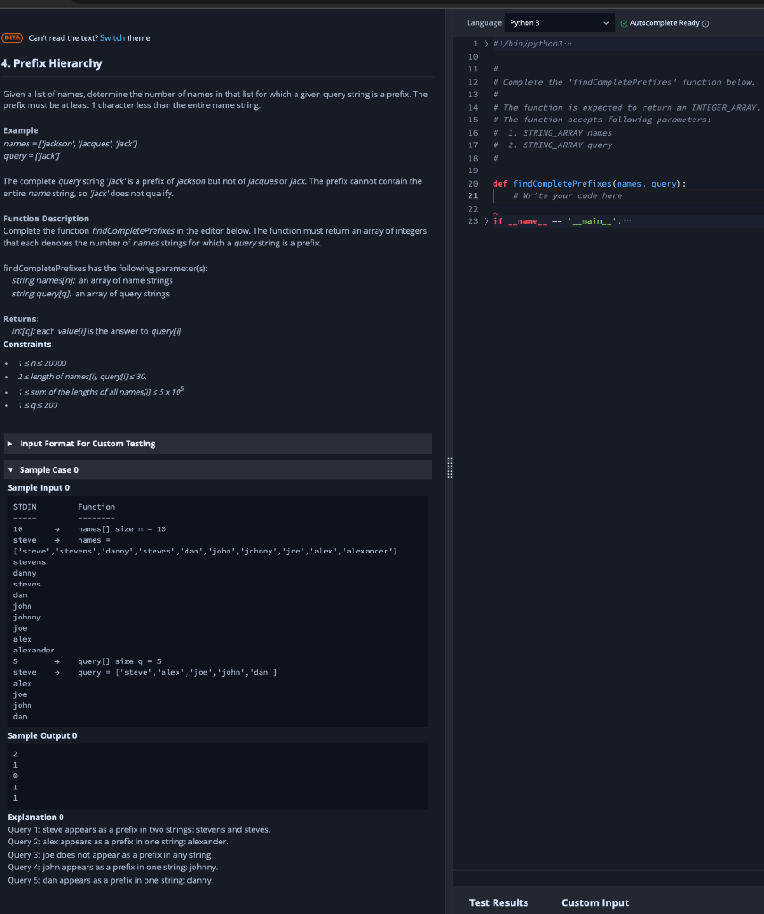 Solved Given a list of names, determine the number of names | Chegg.com