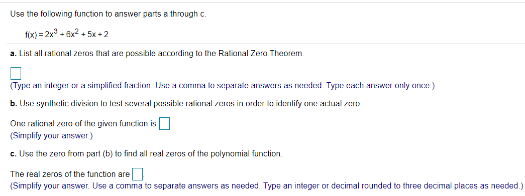 Solved Use the following function to answer parts a through | Chegg.com