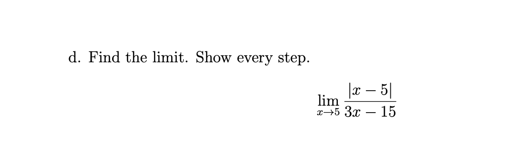 Solved a. Find the limit and justify each step using limit | Chegg.com