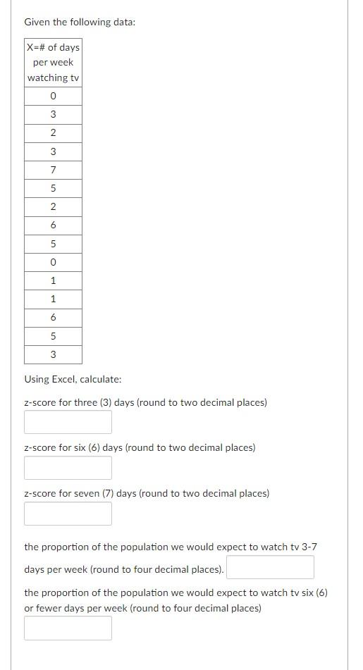 Solved Question 1 Use Excel Functions Round The First 