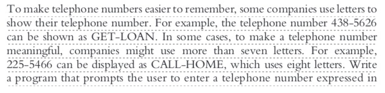 Solved To make telephone numbers easier to remember, some | Chegg.com