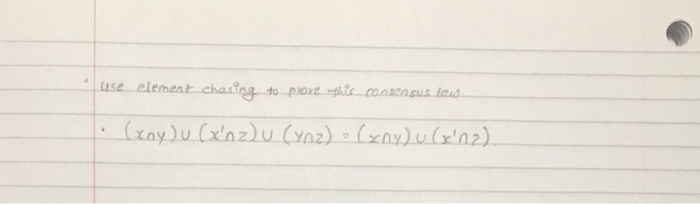 Solved element chasing to r | Chegg.com