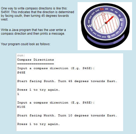 Solved One way to write compass directions is like this: | Chegg.com