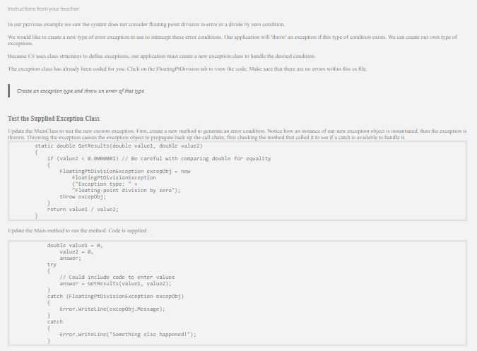 Solved Instructions from your teacher. In our previous | Chegg.com