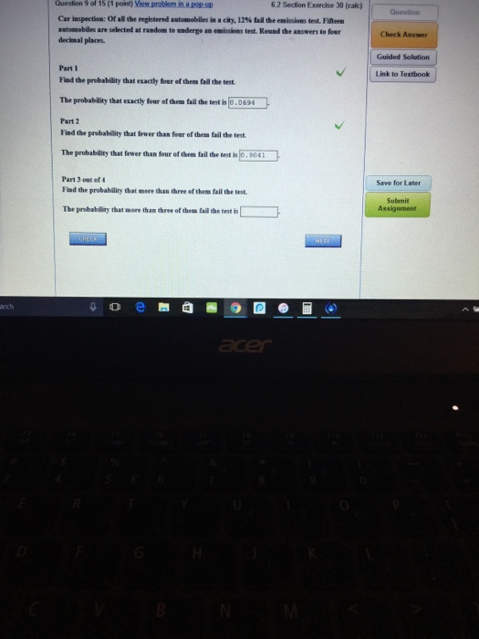 Solved Question 8 of 15 (1 point) View problem in a.pop- | Chegg.com