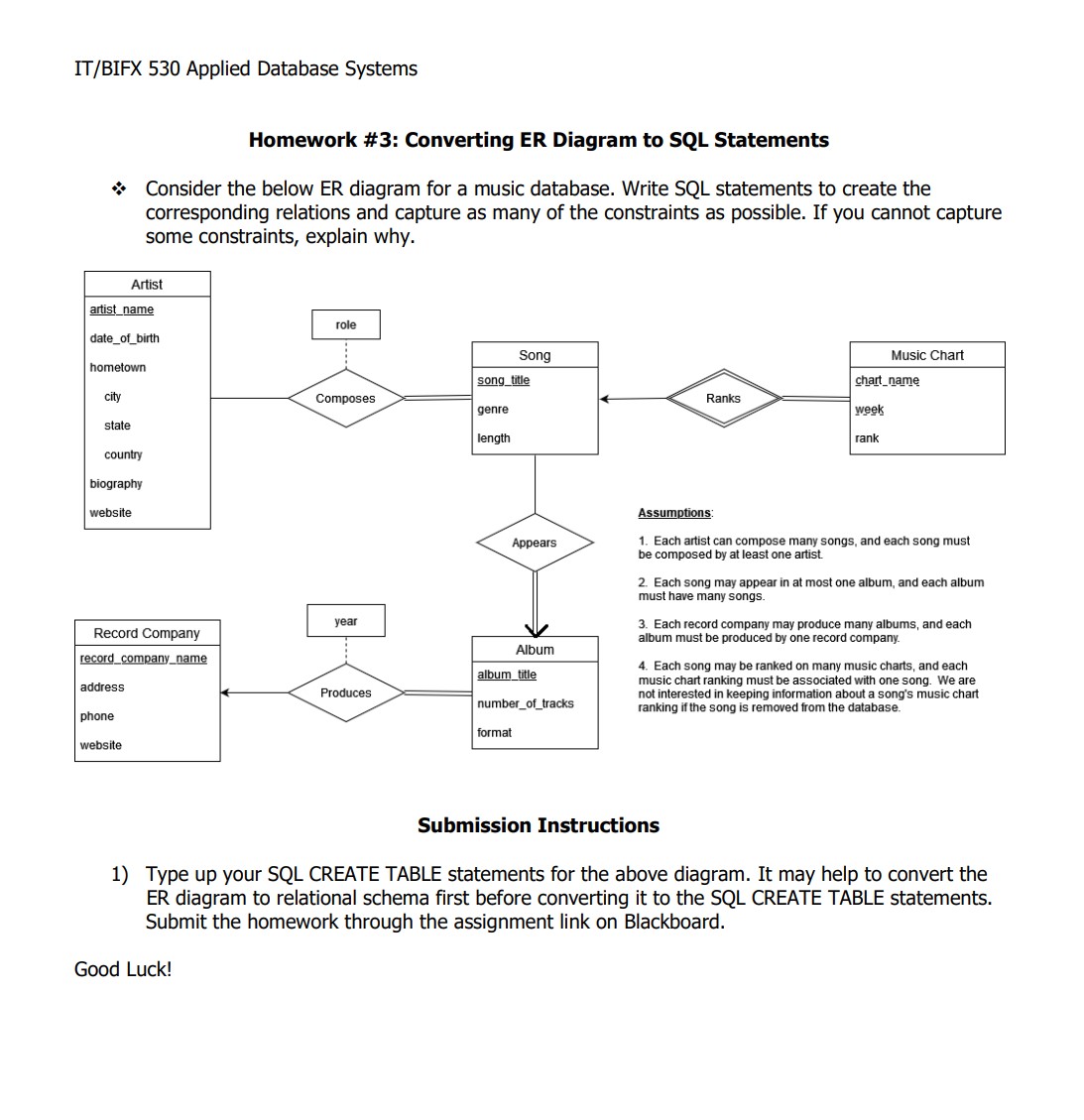 Solved IT/BIFX 530 Applied Database Systems Homework \#3: | Chegg.com Solved IT/BIFX 530 Applied Database Systems Homework \#3: | Chegg.com