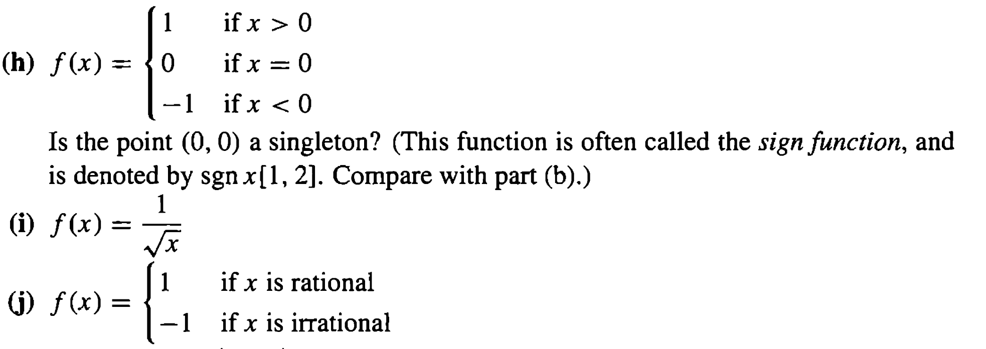 Solved 3. Determine where the given functions are | Chegg.com