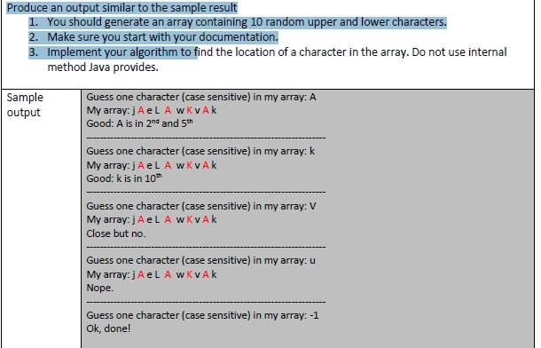 Solved Produce an output similar to the sample result 1. You | Chegg.com