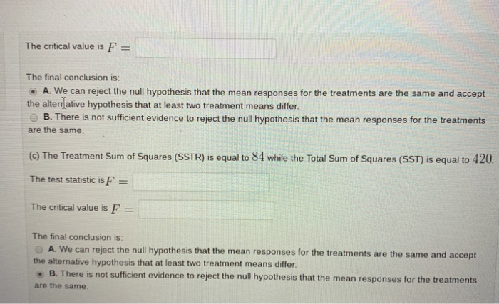 Solved (1 pt) Suppose the Total Sum of Squares (SST) for a | Chegg.com
