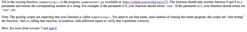 Solved Fill in the missing function, num2string), in the | Chegg.com