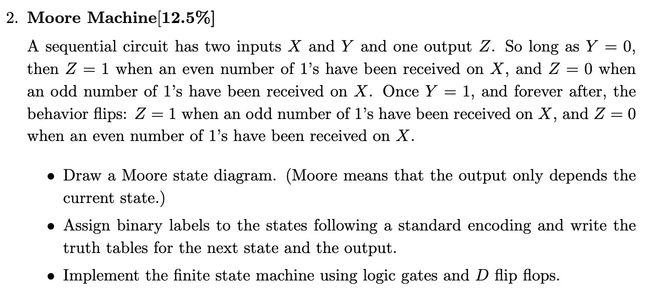 Solved A sequential circuit has two inputs X and Y and one | Chegg.com