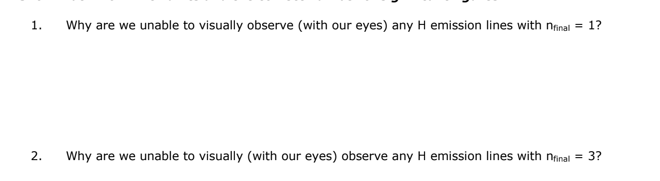 Solved Why are we unable to visually observe (with our eyes) | Chegg.com