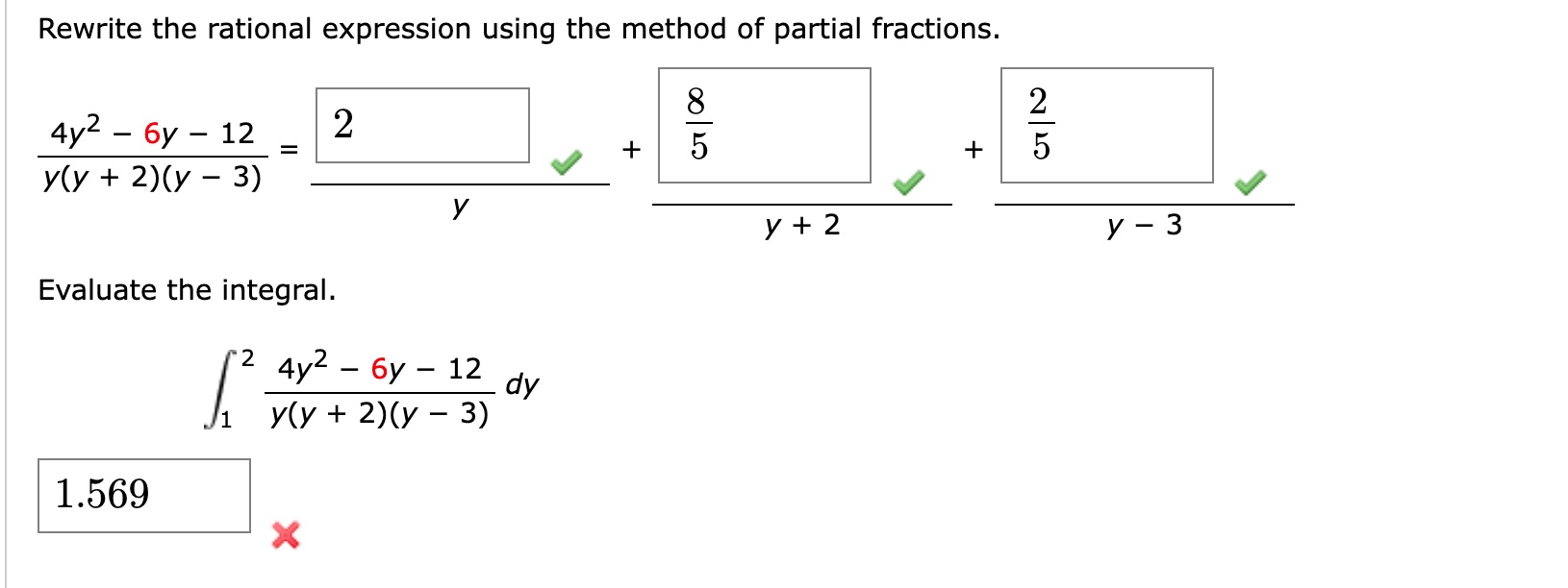 Solved Rewrite the rational expression using the method of | Chegg.com