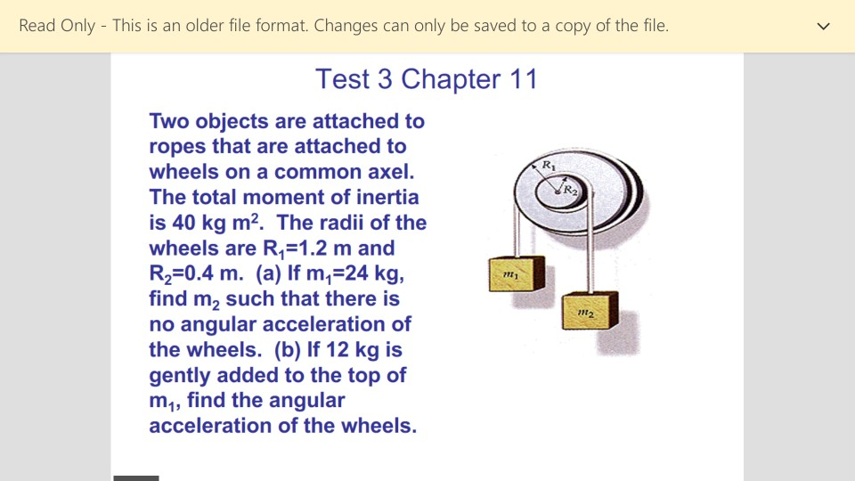 Solved Read Only - This is an older file format. Changes can | Chegg.com