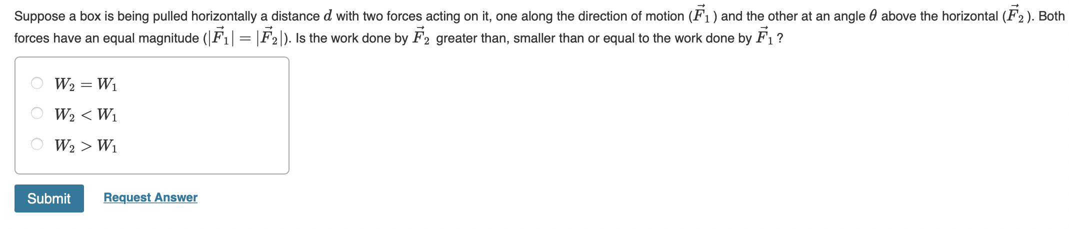 Solved Suppose a box is being pulled horizontally a distance | Chegg.com