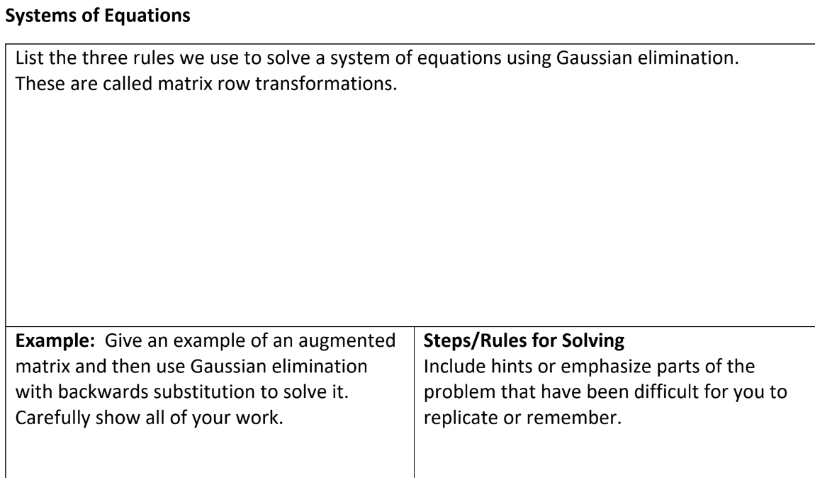 Solved Systems of Equations List the three rules we use to | Chegg.com
