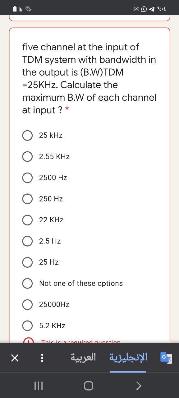 Solved MO19:€ five channel at the input of TDM system with | Chegg.com