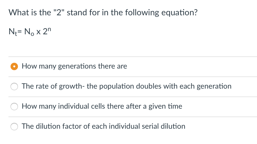 Solved What is the "2" stand for in the following equation? | Chegg.com