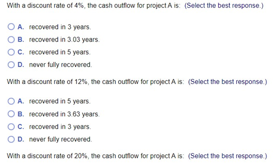 Solved relationship.With a discount rate of 4%, the cash | Chegg.com