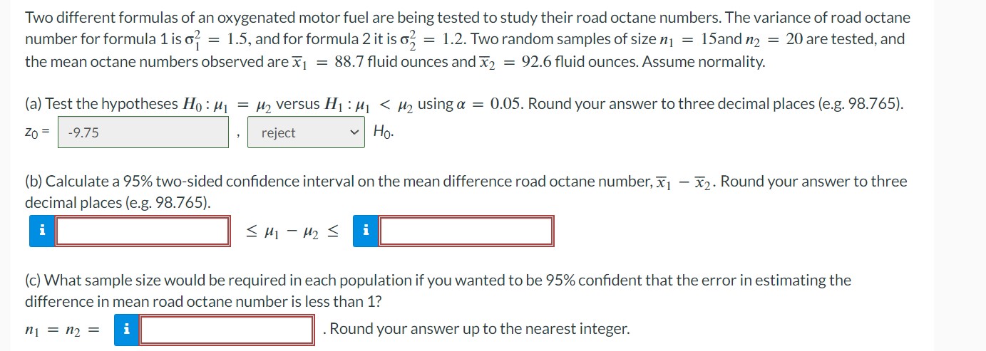 Solved Two different formulas of an oxygenated motor fuel | Chegg.com