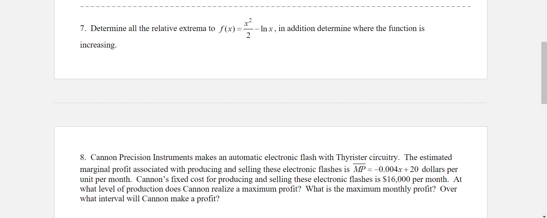 Solved 7. Determine all the relative extrema to | Chegg.com