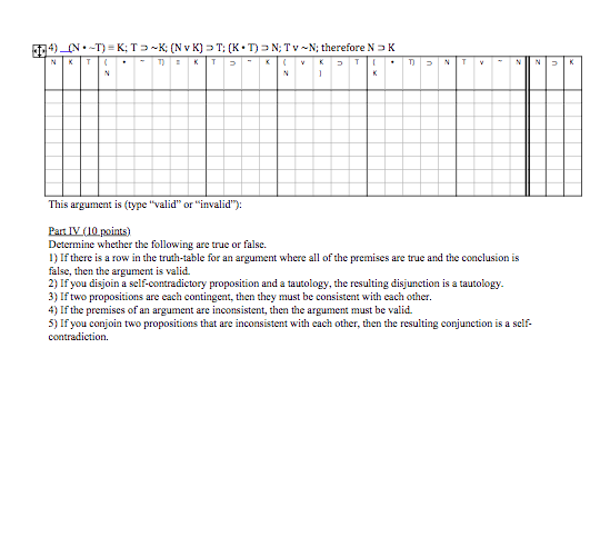 Module 9: Truth-Tables for Propositions and Arguments | Chegg.com