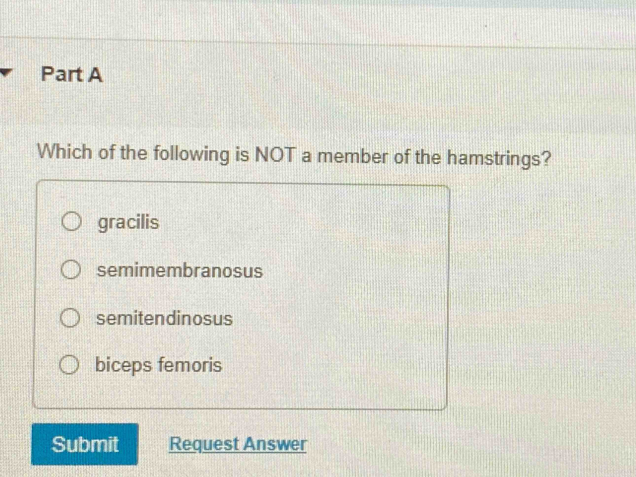 Solved Part AWhich of the following is NOT a member of the | Chegg.com