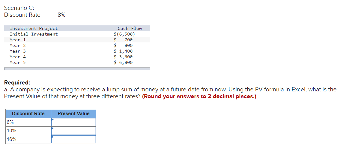 Solved For each requirement, change the values of the given | Chegg.com