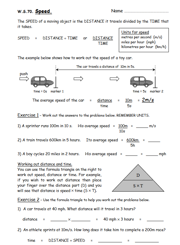Solved: W.5.70. Speed. Name The SPEED Of A Moving Object I... | Chegg.com