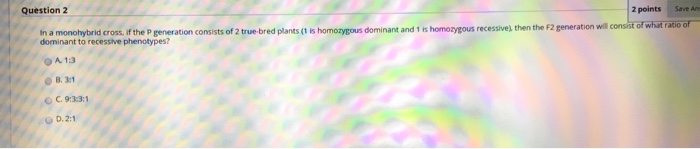 Solved Question 1 A range of phenotypes observed in | Chegg.com