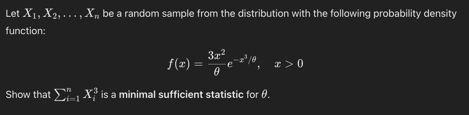 Solved Let x1,x2,dots,xn be ﻿a random sample from the | Chegg.com