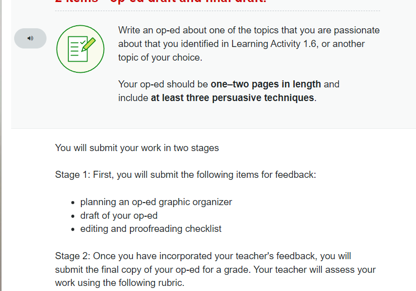 Solved Write an op-ed about one of the topics that you are | Chegg.com