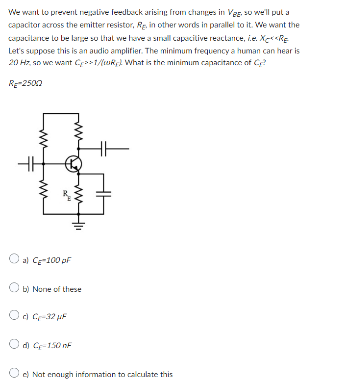 Solved We want to prevent negative feedback arising from | Chegg.com