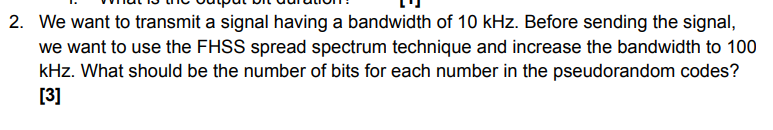 Solved We want to transmit a signal having a bandwidth of | Chegg.com