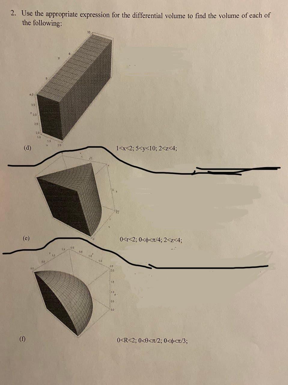 Solved Problem 1 1. Use the appropriate differential area to | Chegg.com