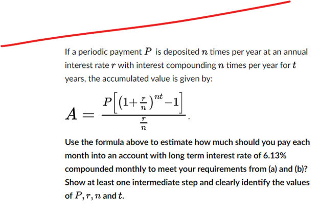 Solved If a periodic payment P is deposited n times per year | Chegg.com