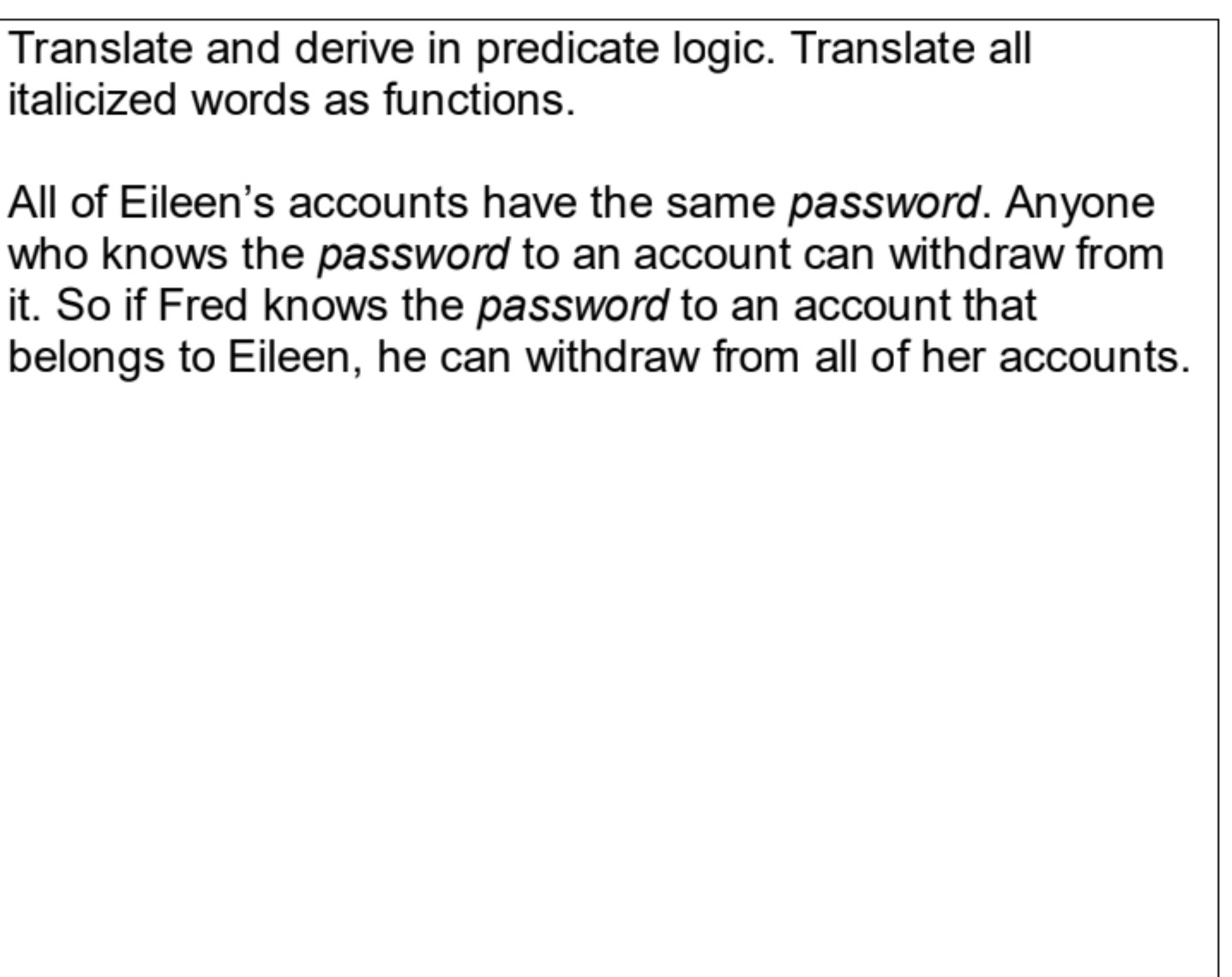 Solved Translate and derive in predicate logic. Translate | Chegg.com