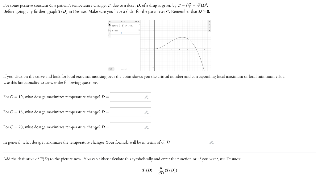 Solved For some positive constant C, a patient's temperature | Chegg.com
