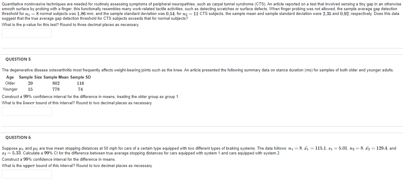 Solved suggest that the true average gap detection threshold | Chegg.com