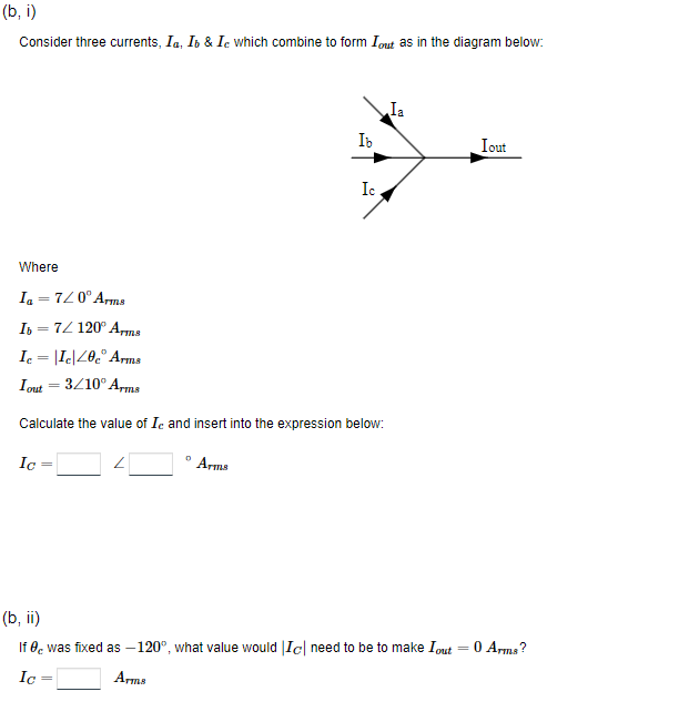 Solved Consider three currents, \\( I_{a}, I_{b} \\& I_{c} | Chegg.com